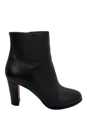 CHRISTIAN LOUBOUTIN Adox 85 Ankle Leather Boots - Black