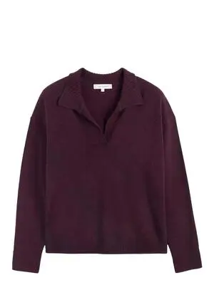 Chinti & Parker Collared Long-sleeve Sweater - Purple