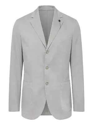 SANTANIELLO Single-breasted Blazer - Grey