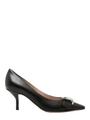 Emporio Armani Buckle Detail Pointed Toe Pumps - Black