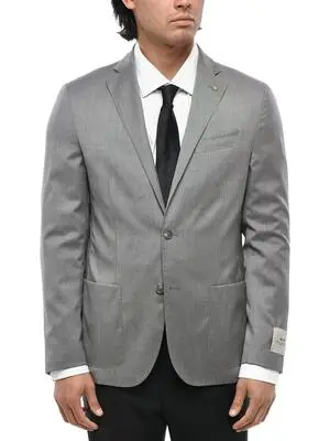 Corneliani Single-breasted Patch-pocket Blazer - Grey