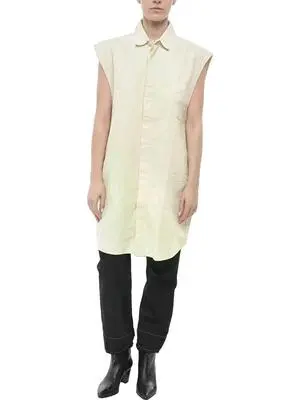 Fear Of God Essentials Sleeveless Shirt With French Collar - Neutrals
