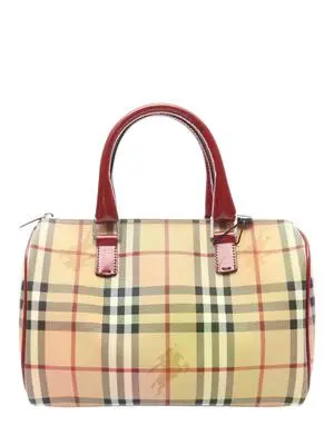 Burberry Haymarket Check Bowling Tote Bag - Neutrals