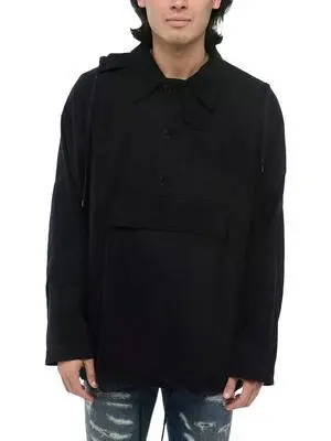 Auralee Belted Hooded Jacket - Black