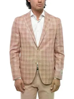 Corneliani Single-breasted Patch-pocket Blazer - Orange