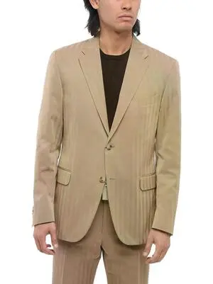 Corneliani Single-breasted Cotton Suit - Neutrals