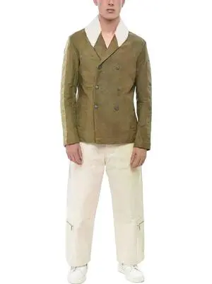 GREG LAUREN Double-breasted Military Jacket - Green