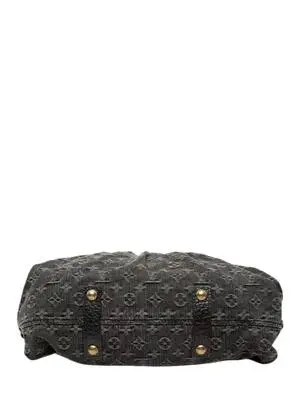 LOUIS VUITTON Monogram Denim Neo Cabby Mm Satchel - Black