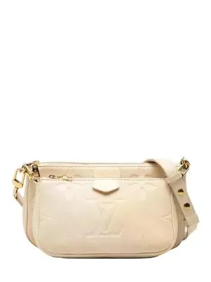 LOUIS VUITTON Louis Vuitton 2021 Monogram Giant Empreinte Multi Pochette Accessoires Satchel