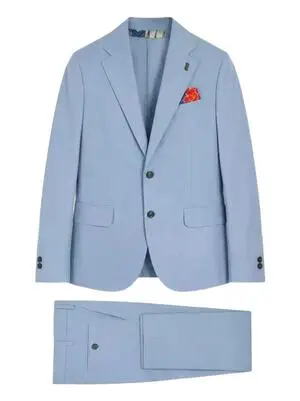 BOB Notched-lapel Single-breasted Suit - Blue