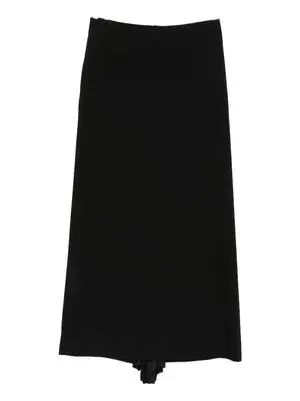 JIL SANDER Maxi Skirt With Pleated Insert - Black
