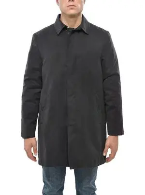 Corneliani Hidden Closure Long Sleeve Coat - Grey