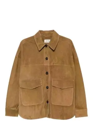 ARMA Suede Flap-pocket Jacket - Neutrals