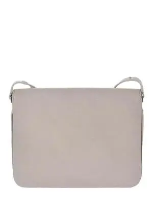 Il Bisonte Hammered Leather Shoulder Bag - Grey