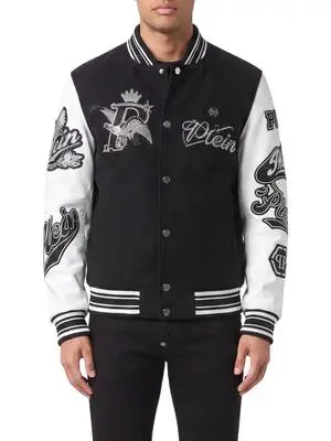 Philipp Plein Philipp Plein Varsity Jacket With Embellished Details Black