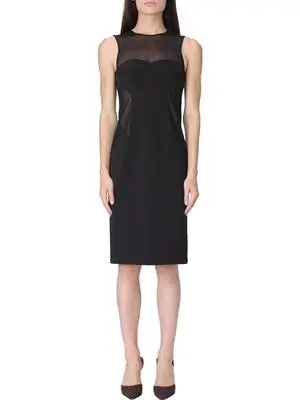 Patrizia Pepe Off-the-shoulder Midi Sheath Dress In Jersey - Black