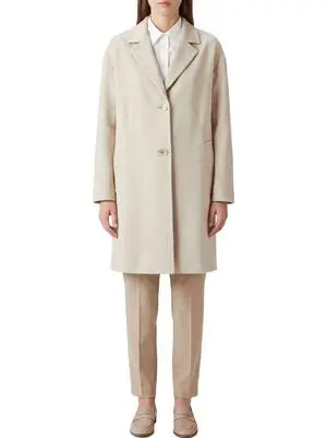 Herno Single Breasted Coat - Sand