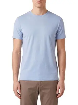 RRD Crewneck T-shirt In Stretch Cotton Blend With Applied Logo Grey