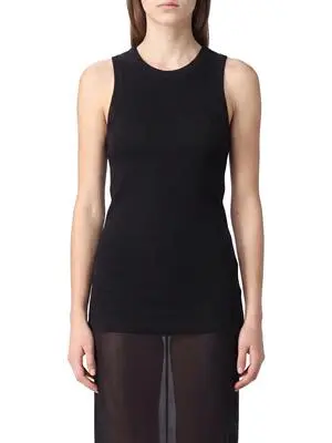 Saint Laurent Slim Fit Stretch-cotton Scoop Neck Tank Top - Black