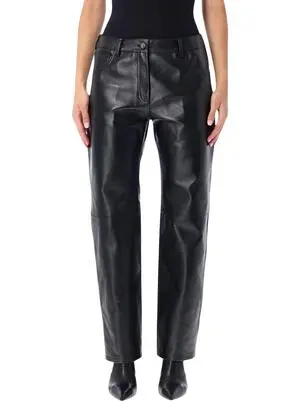 Magda Butrym Tailored Leather Trousers - Black
