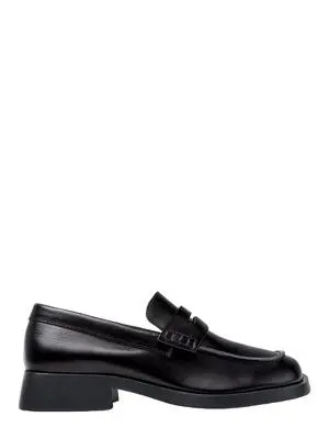 Camper Calfskin Penny Loafers With Extralight® Sole - Black