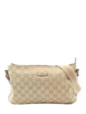 Gucci 2000s Gg Canvas Shoulder Bag - Neutrals