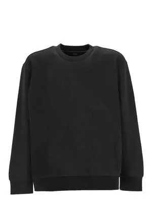 BOSS Logo Patch Crew Neck Sweater - Black