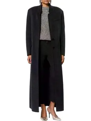 Isabel Marant Étoile Clesa Long Double-faced Wool And Cashmere Coat - Grey