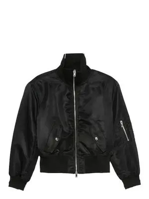 THE FRANKIE SHOP Storm Zip-up Bomber Jacket - Black