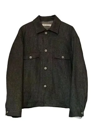 AVIVA JIFEI XUE Button-up Denim Jacket - Black