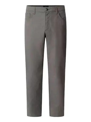 HACKETT LONDON Textured Canvas Trousers - Grey