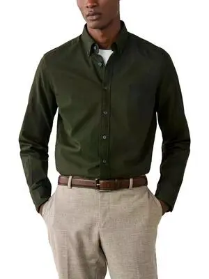 HACKETT LONDON Brompton Button-down Oxford Shirt - Green