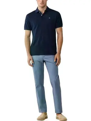 HACKETT LONDON Sanderson Belt-loop Trousers - Blue