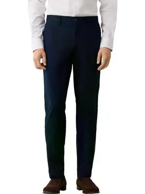 HACKETT LONDON Kensington Slim Fit Canvas Trousers - Blue