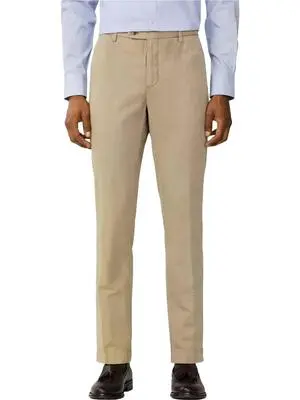 HACKETT LONDON Kensington Belt-loop Trousers - Neutrals