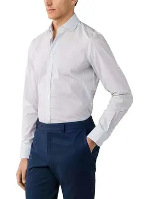 HACKETT LONDON Cotton Shirt - Blue