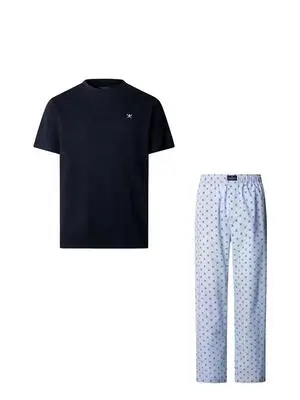 HACKETT LONDON Icon-print Cotton Underwear Set - Blue