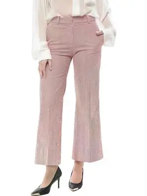 QL2 QUELLEDUE Striped Chino Trousers - Red