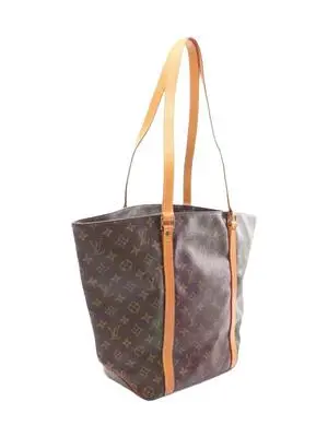 LOUIS VUITTON Monogram Sac Shopping Tote Bag - Brown