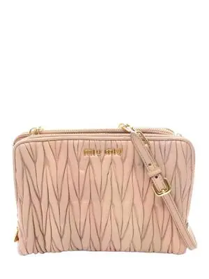 Miu Miu 2000s Matelassé Shoulder Bag - Pink