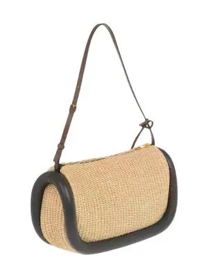 JW Anderson The Bumper Raffia Shoulder Bag - Neutrals