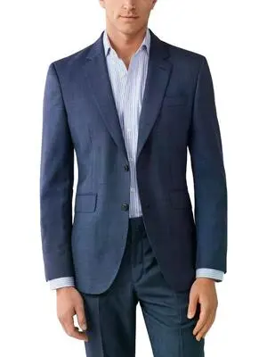 HACKETT LONDON Prince Of Wales Check Suit - Blue