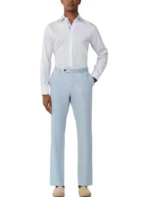 HACKETT LONDON Kensington Belt-loop Trousers - Blue