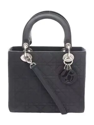 Dior 2010s Lady Cannage Handbag - Black