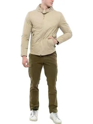 Woolrich Quilted Hooded Jacket - Neutrals