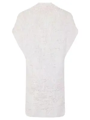 P.a.r.o.s.h Embellished High Neck Sleeveless Dress - Neutrals