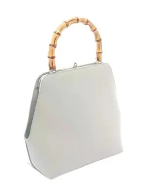 JIL SANDER Bamboo Top Handle Mini Tote Bag - Grey