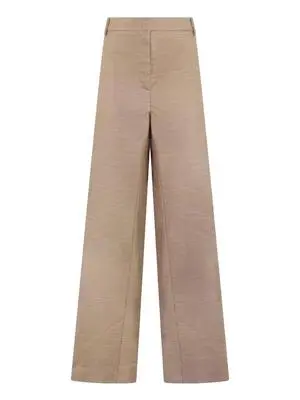 Philosophy Di Lorenzo Serafini Wide-leg Wool Trousers - Neutrals