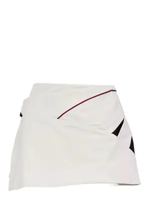 HYEIN SEO Layered Wrap Miniskirt - Neutrals