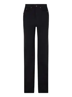Saint Laurent 70's High-rise Straight-leg Jeans - Black